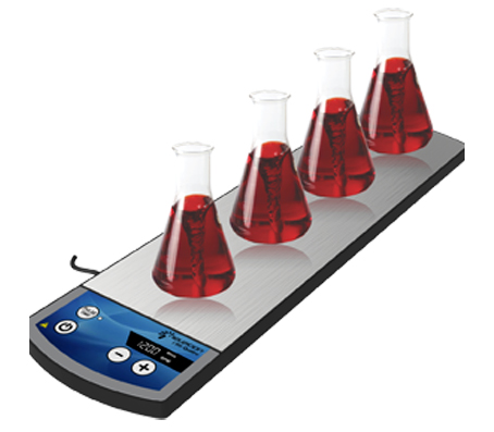 Multiple magnetic stirrer