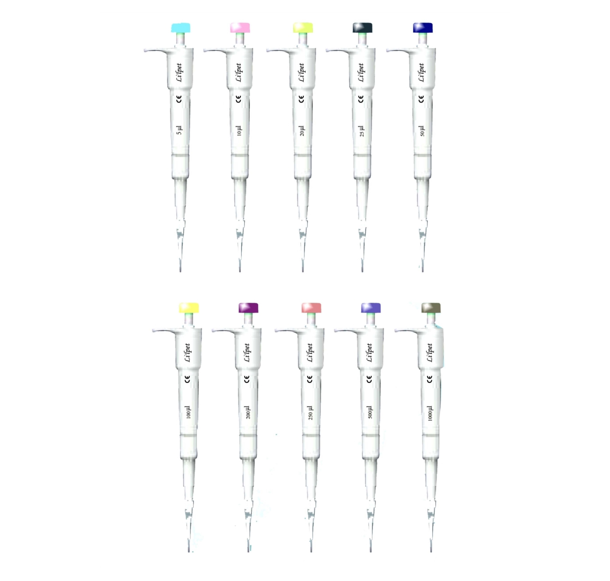 Set of 10 minipet fixed volume
