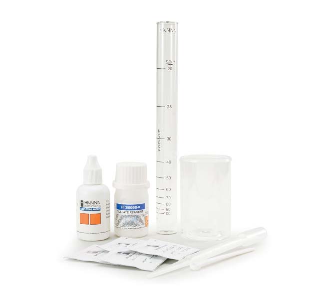 Sulfate test kit 20 100 mg l