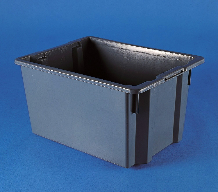Deep trays grey hdpe