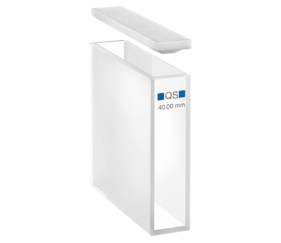 Cuvetta in quarzo macro cell qs cammino ottico 40 mm 14 000 âµl