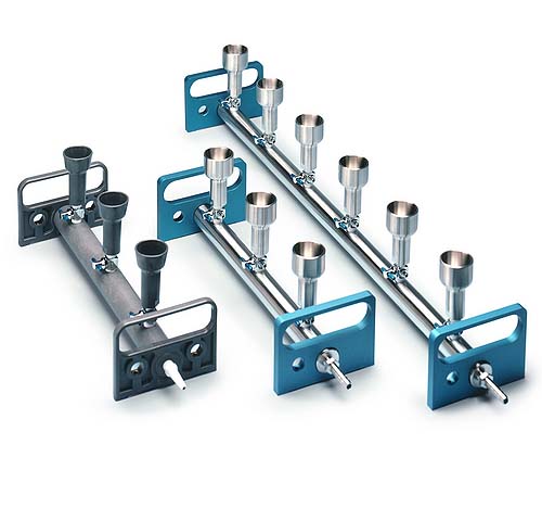 6 place manifold 47mm stainless steel