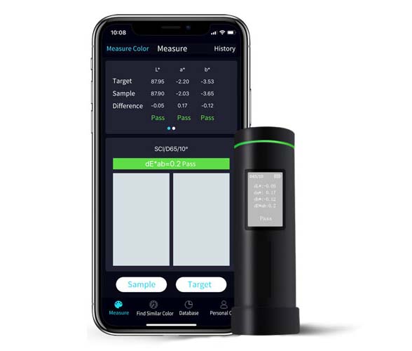 Portable spectrocolorimeter